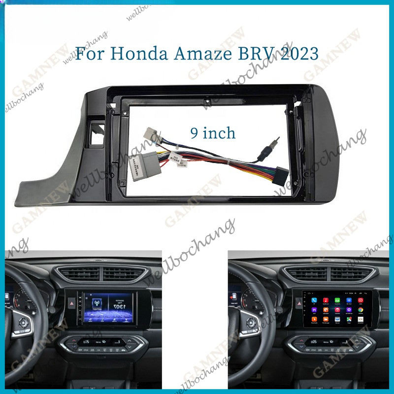 Car Frame Fascia Adapter Canbus Box Decoder For Honda Amaze BRV 2023 ...