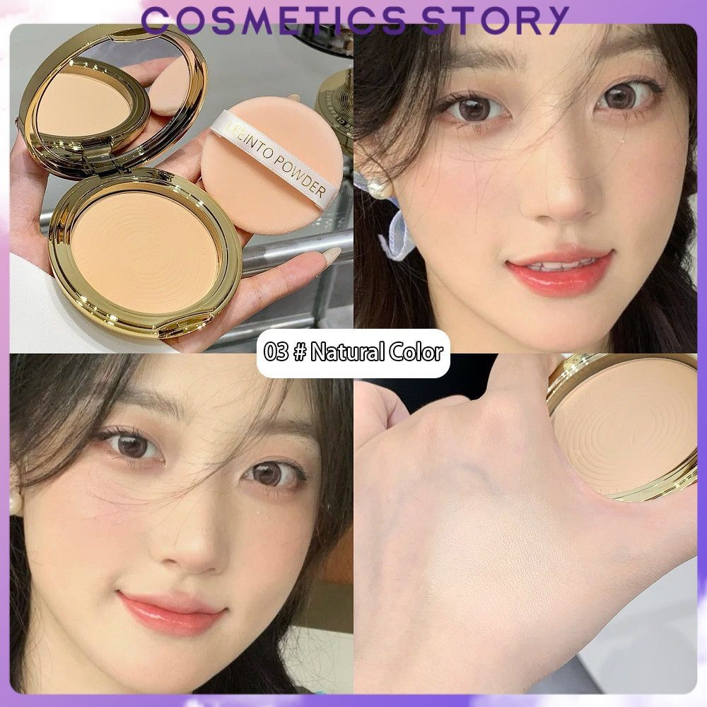 Leeinto Oil Control Face Powder Matte Waterproof Flawless Setting Powder Compact Face Makeup ...