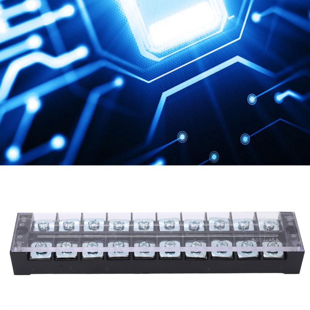 Lhome Barrier Block Terminal Terminals Strip 600V Dual Row for Tunnel ...