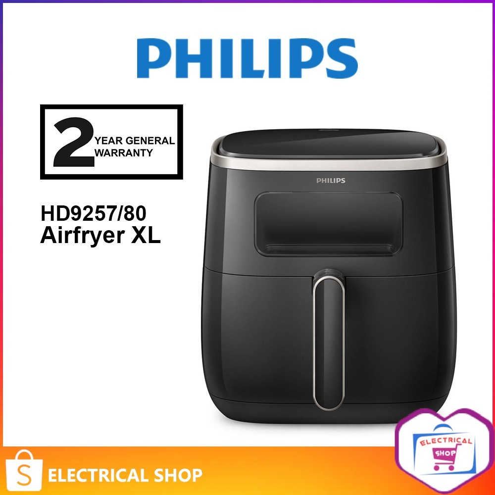 Philips 5.6L Airfryer HD9257 3000 Series XL Digital Window HD9257/80 ...