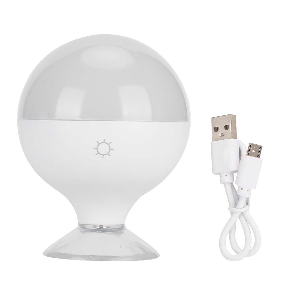 LED Makeup Light Bulb Adjustable Light Colors Rechargeable Suction Type ...