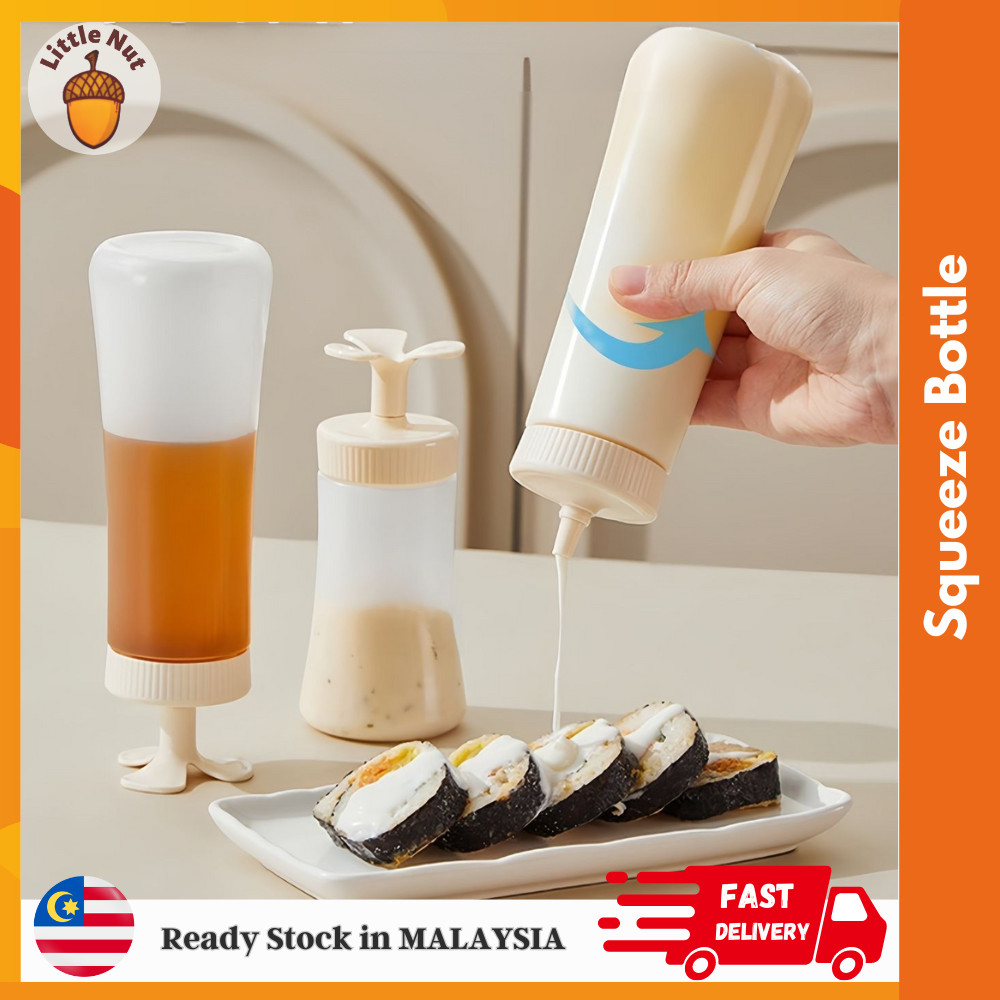 Plastic Squeezer Bottles Refillable Dispenser Condiment Squeeze Bottle ...