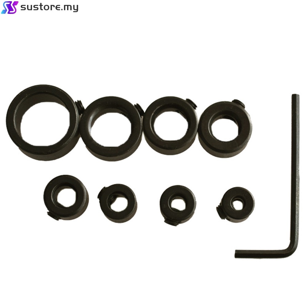 [Super] 5pc Depth Stop Collars Ring Positioner With Wrench Woodworking ...
