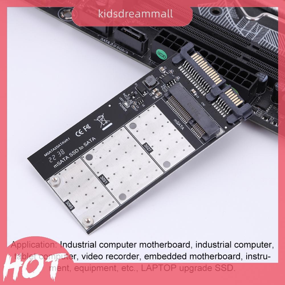 [KidsDreamMall.my] MSATA SSD To SATA Adapter Converter Card Riser Card ...