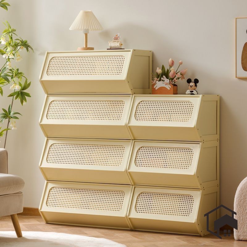 Storage Cabinet Stackable Storage Box Sundries Storage Wardrobe ...