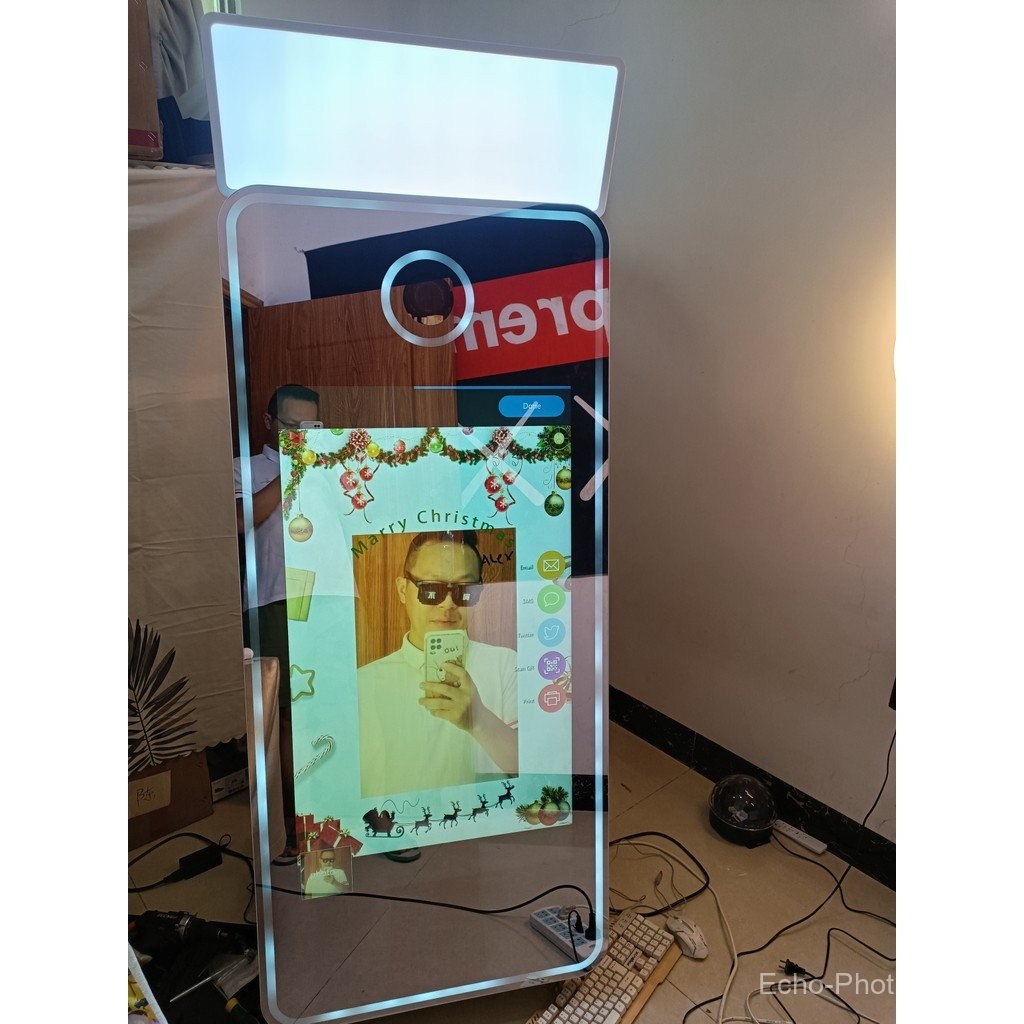 2023 Newest Mirror Photo Booth Machine Mini Selfie 40 70 Inch Touch Screen Magic Mirror Photo ...