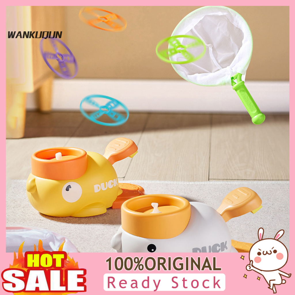 [Ready stock] Outdoor Duck Flying Disc Launcher Toy Hand-eye ...
