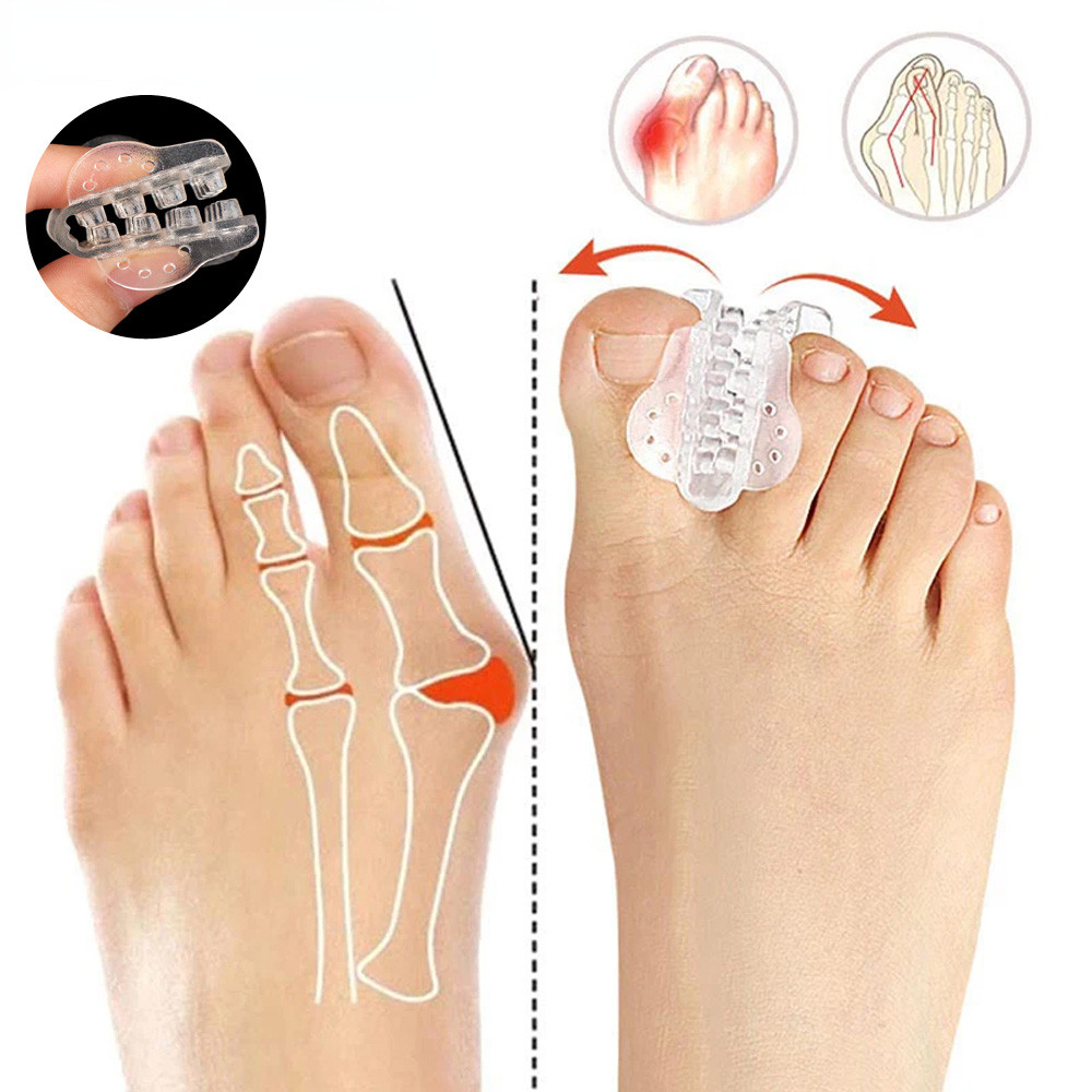 1Pair Toe Separator, Big Toe Spacers, Single Loop Toe Spreader for ...