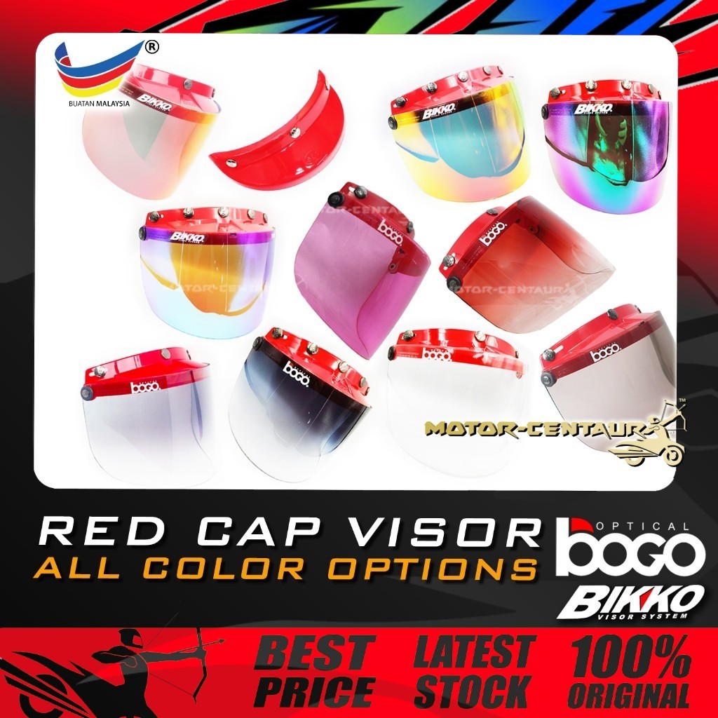 BIKKO/BOGO VISOR BG/BK/BKK-05 CLEAR/TINTED/2-TONE/CRYSTAL/IRIDIUM ...