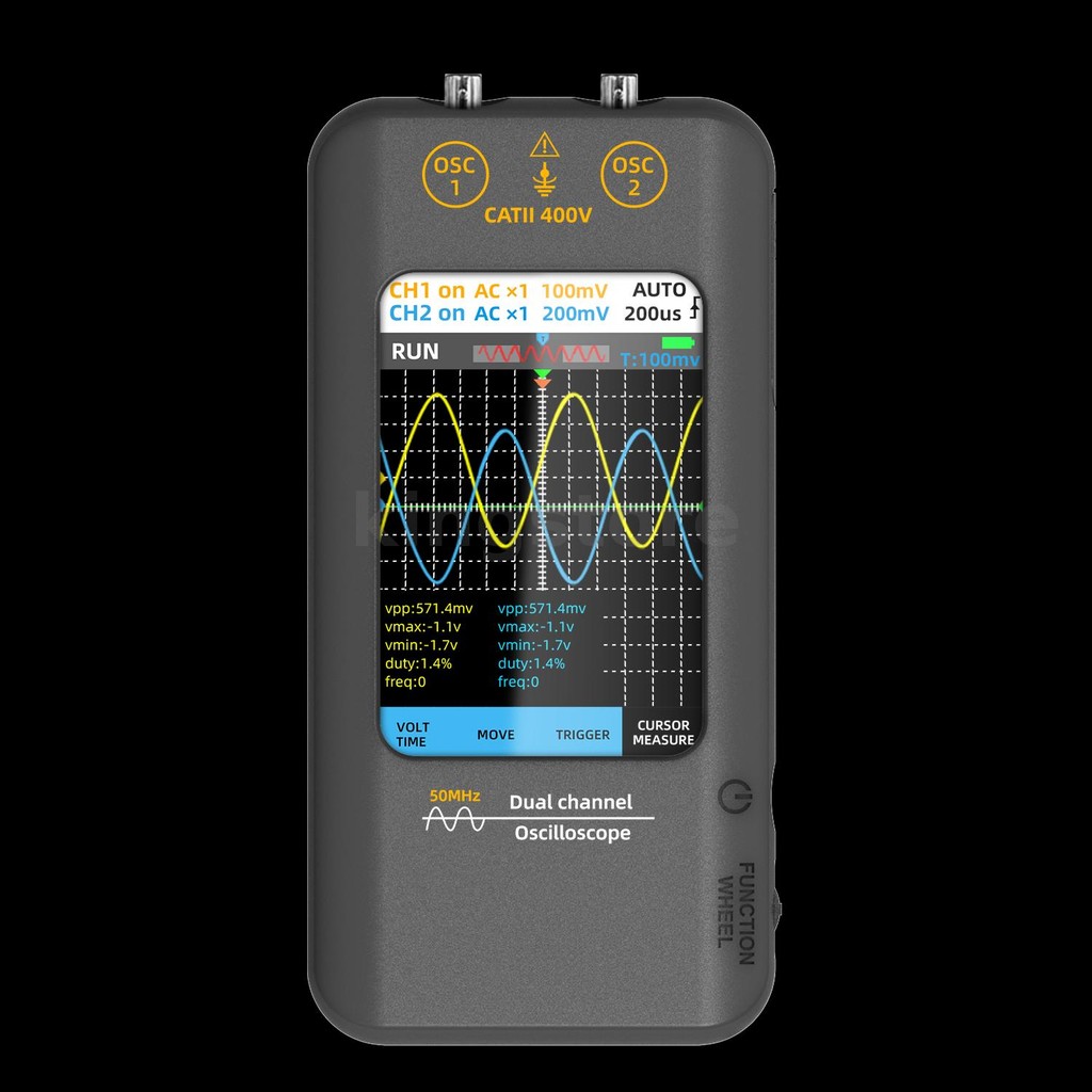 BSIDE Dual-Channel Oscilloscope O2 50MHz 250MSa/s Real-Time Sampling 3. ...