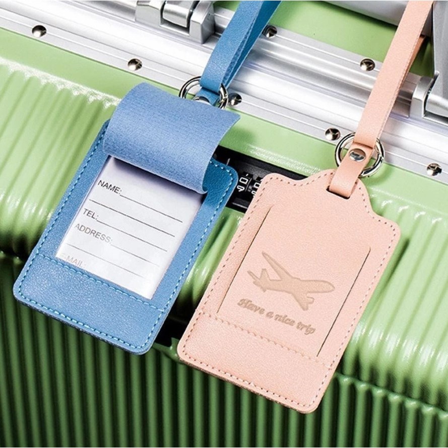 Multicolor Suitcase Travel Tag Aircraft Boarding Pass Creative Check-in Boarding Name Card ...