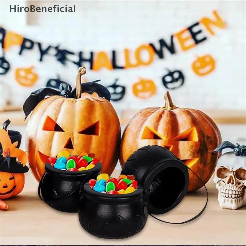 HiroBeneficial 6pcs Halloween Candy Bucket For Kids Hallowen Party Gift ...