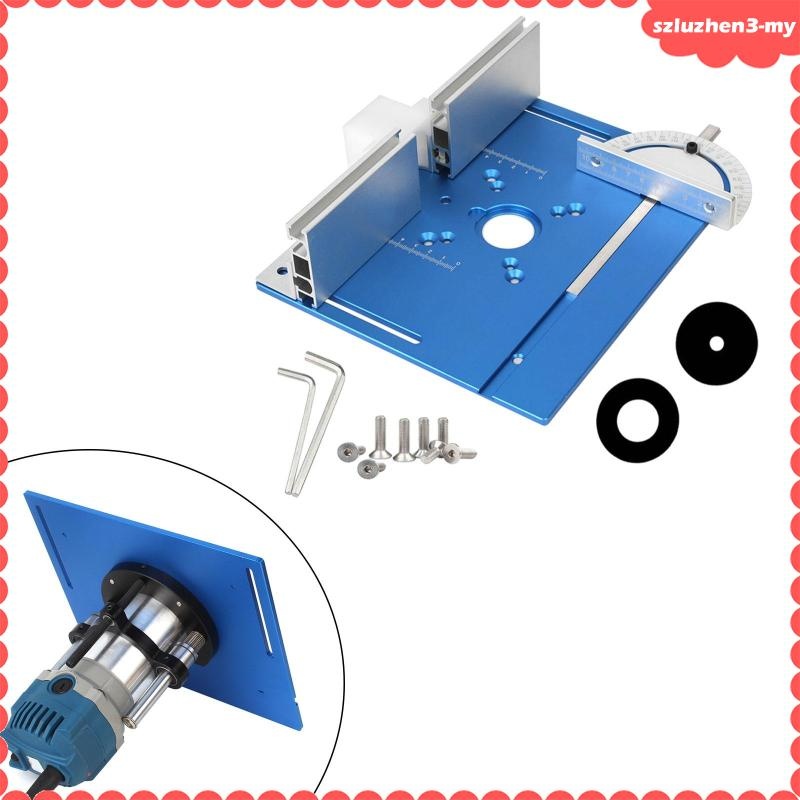 [SzluzhenbcMY] Aluminium Router Table Insert Plate Benches Router Flip ...