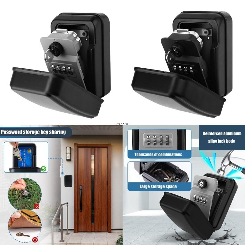 MG Wall Mountable Key Safe Padlock with 4 Digit Combination Home ...