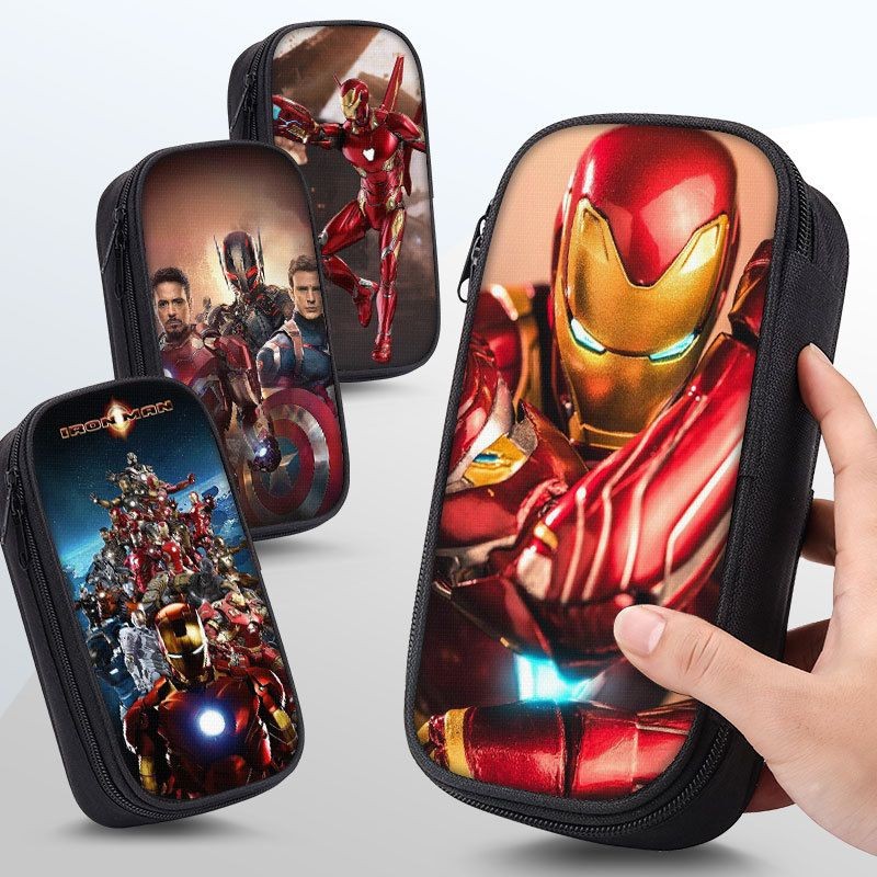 Iron Man Pencil Case Avengers Stationery Box Boy Style Elementary ...