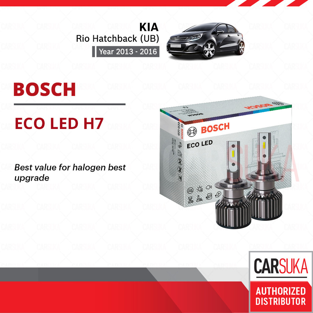 BOSCH ECO LED H7 Halogen Headlight Retrofit Bulb for Kia Rio (UB ...