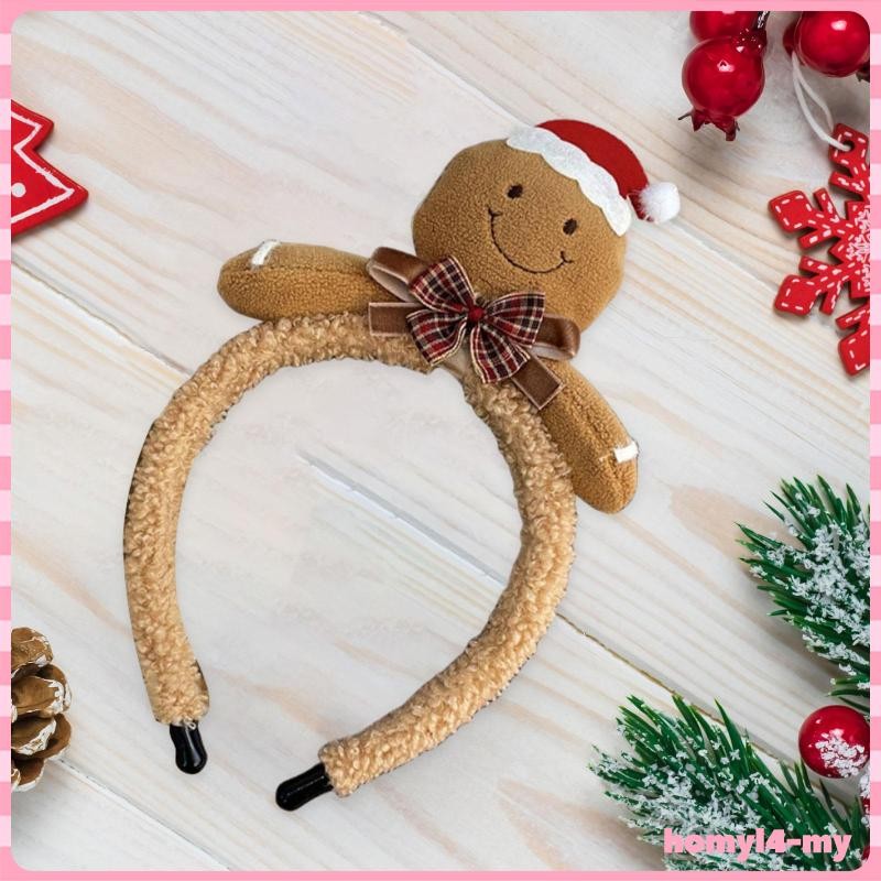 [HomyldfMY] Christmas Gingerbread Man Headband Photo Props Headpiece ...
