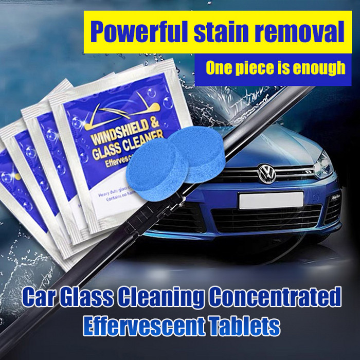 Glass Cleaner Concentrated Foam Auto Glass Water Oil Cleaner Solid ...