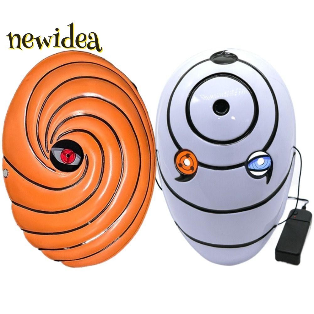 NEWIDEA Glowing Naruto , Tobi Uchiha Obito Sharingan Face Cover, Role ...