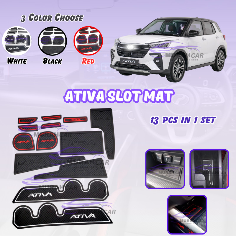 Ativa Car Slot Mat Anti Slip Non Slip Mat Pad Dashboard Cup Holder Dash ...