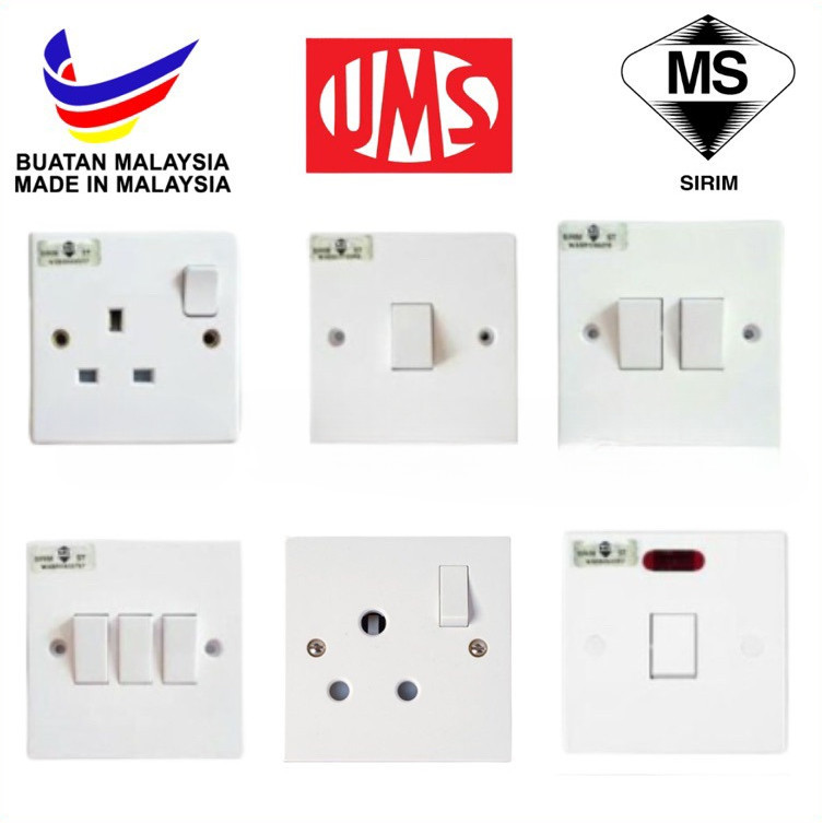 UMS 1213A 2913A SWITCH SOCKET 13A & 15A AND 20A SWITCH | Shopee Malaysia
