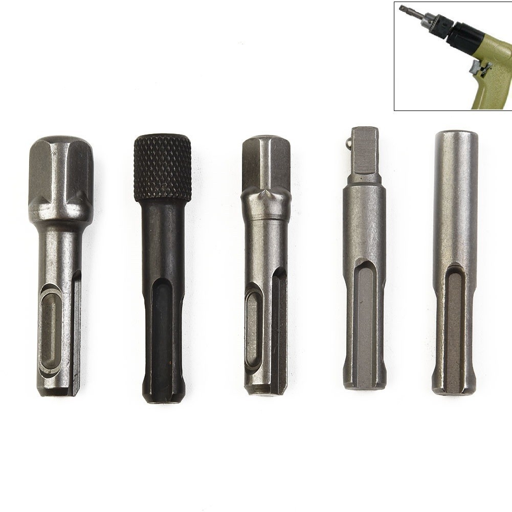 【DRHT 0619】5PCS SDS Plus Hex Socket Driver Hammer Drill Bit Chuck ...