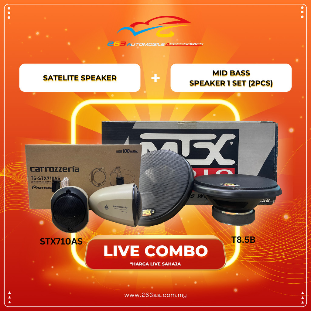 [COMBO E] LIVE MUR MUR MTX AUDIO 5" MID BASE WOOFER SPEAKER AND FULL ...