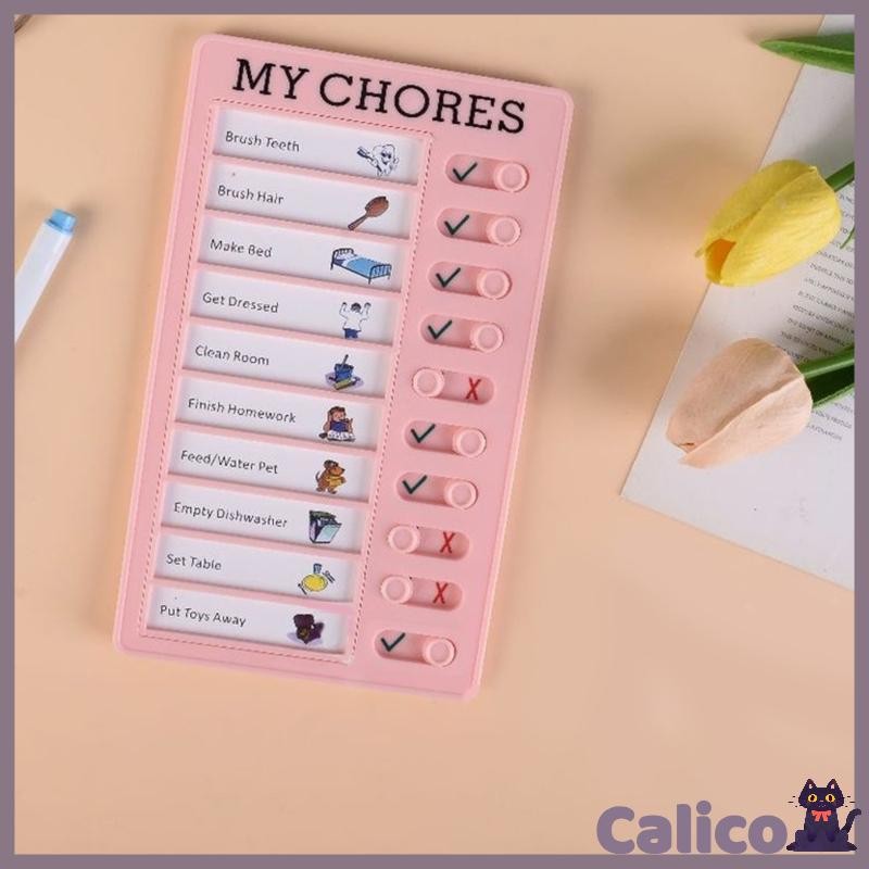 Cali Multi-purpose Adjustable My Chore Checklist Board for Home ...