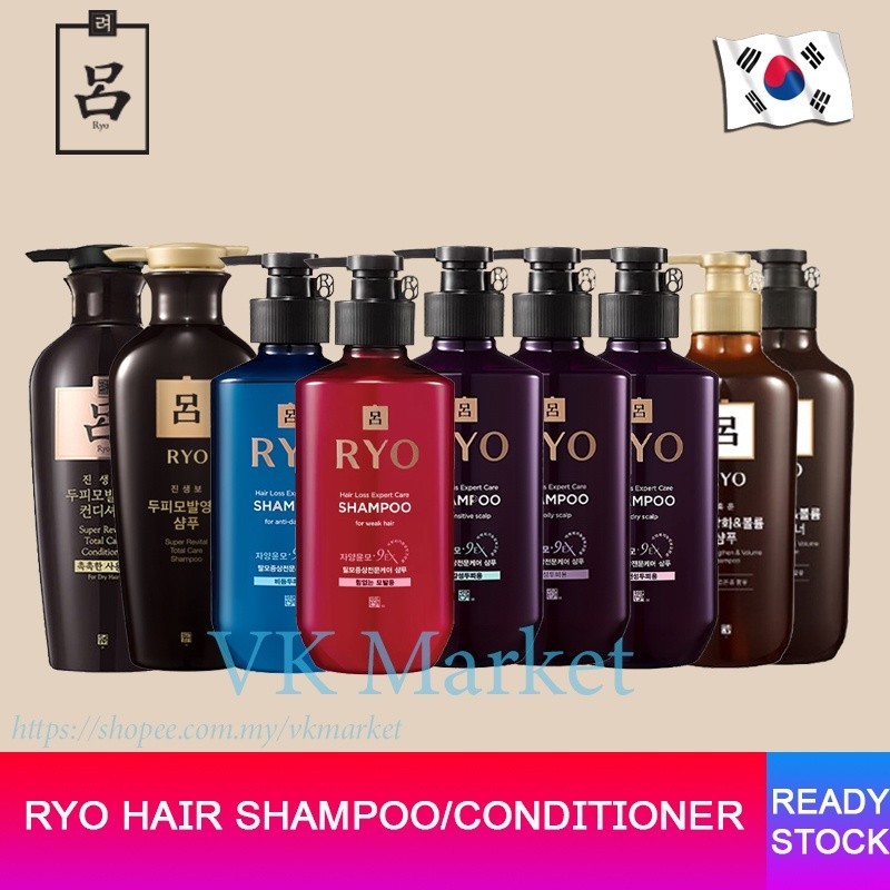 Korea Ryo Shampoo / Conditioner (400ml ~ 550ml) | Shopee Malaysia