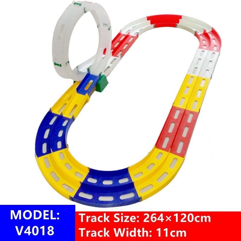 DAXING 360 Degree Mini 4WD Circuit Tamiya Track 2 Lane V4018 For Tamiya ...