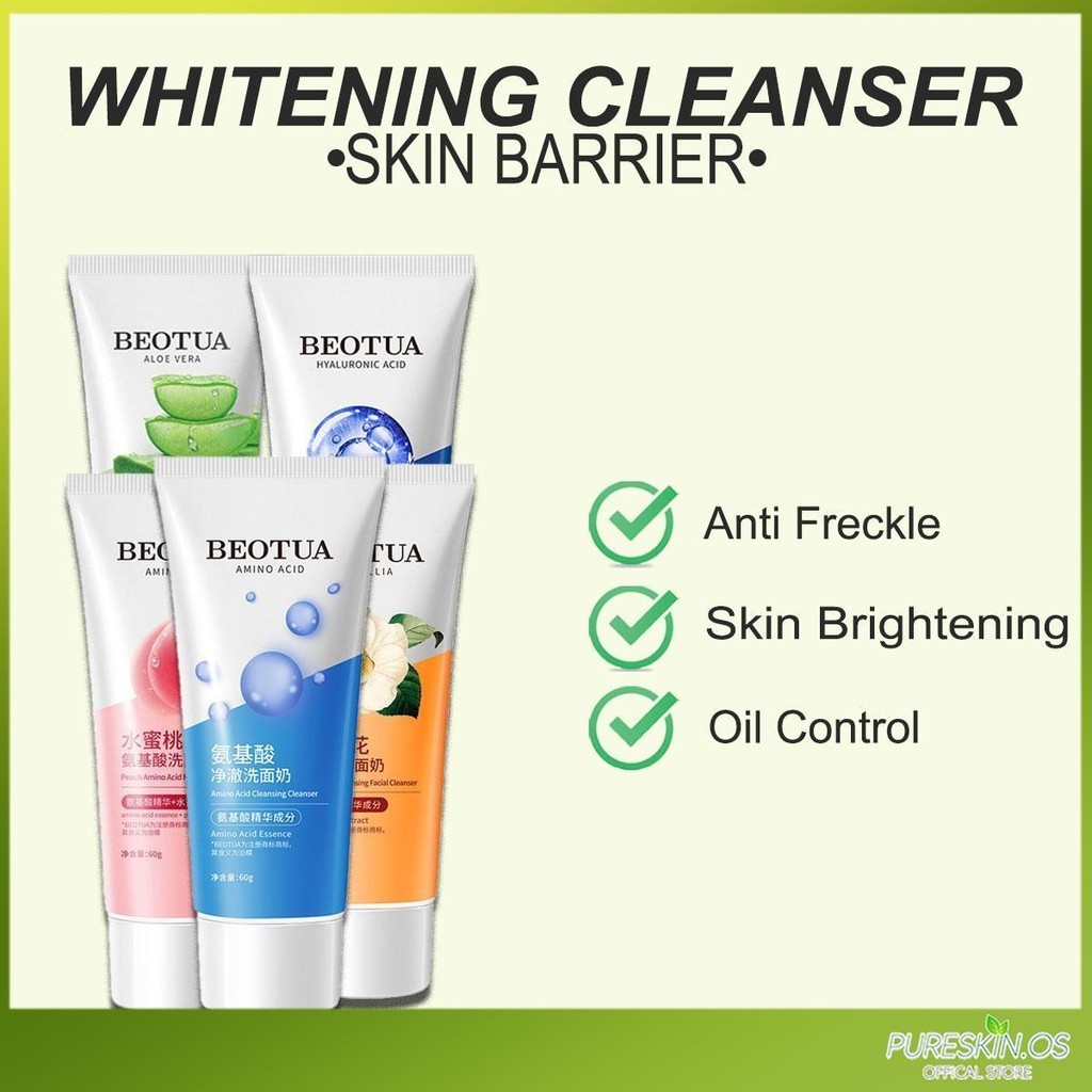BEOTUA Facial Cleaner Deep Cleansing Control Brighten Refresh Anti ...