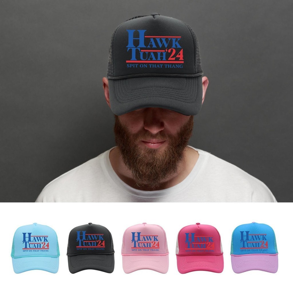 HAWK TUAH Spit On That Thang Outdoor Trucker Hat Funny Mesh Baseball ...