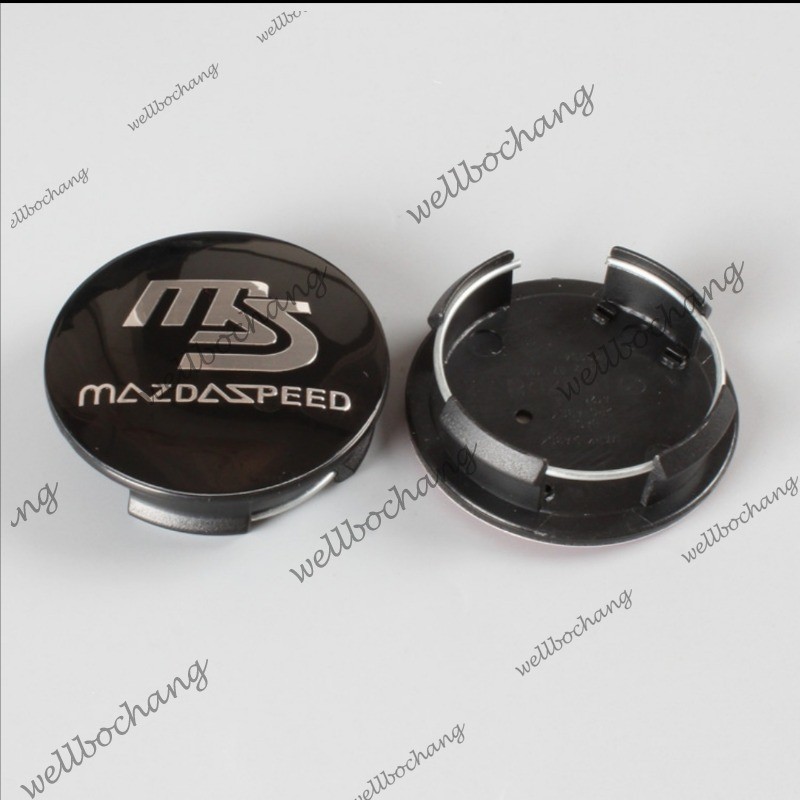 4pcs 56mm or 52mm Mazda PVC Car Hubcaps Auto Wheel Center Dust Cap Hub ...