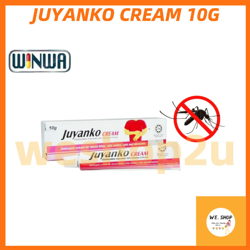 Juyanko Antiseptic Cream (10g) - Chlorhexidine For Insect Bites & Cuts ...