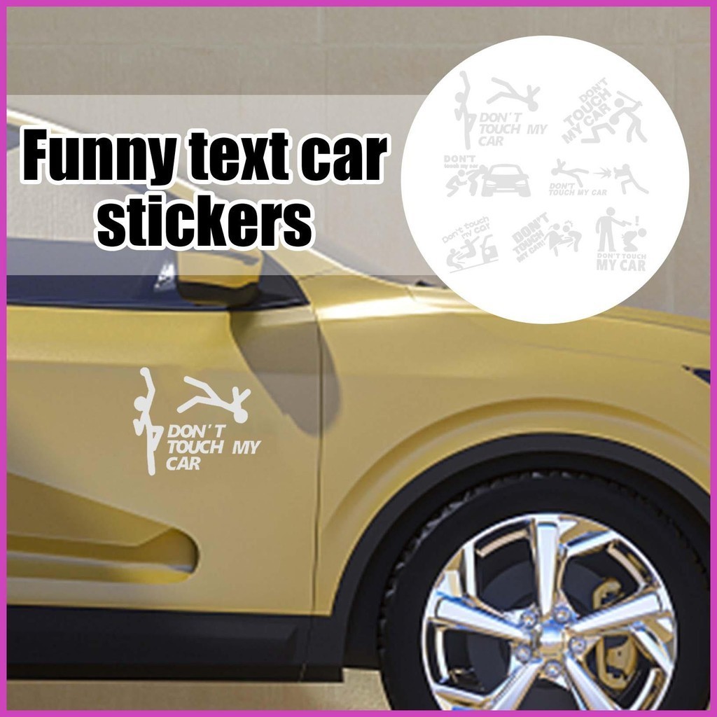 Funny Warning Bumper Sticker Decal Creative Car Decals Funny Text ...