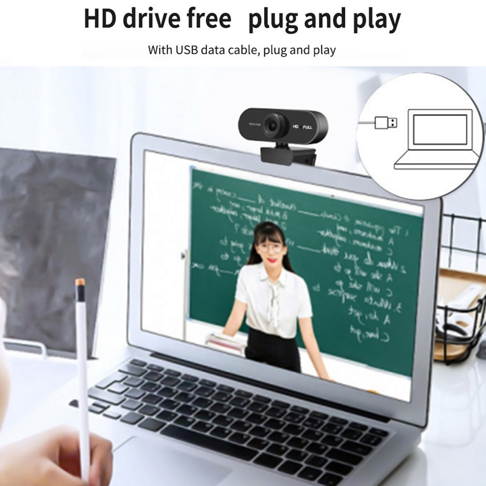 USB HD 1080P/2K Webcam with Microphone Autofocus Computer Camera for PC ...