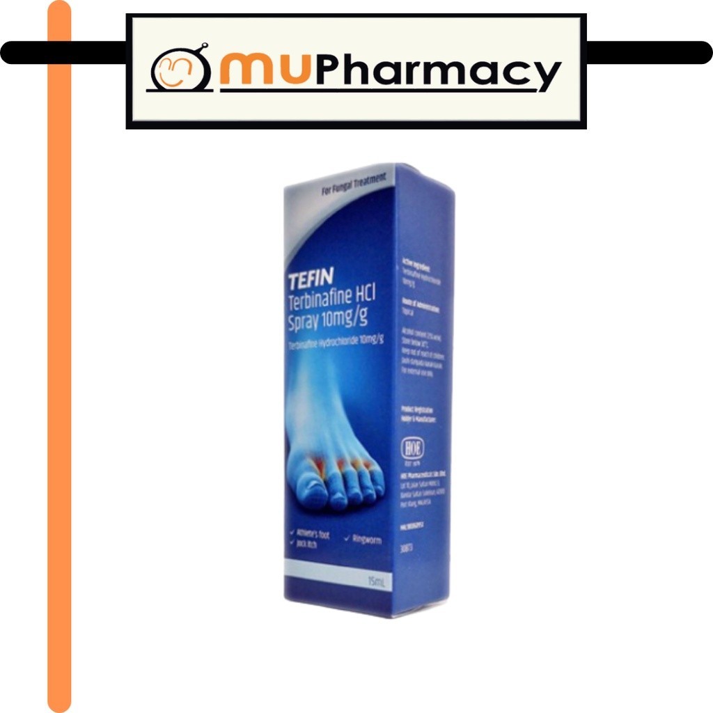 TEFIN Terbinafine HCL Spray 10mg/g 15ML | Shopee Malaysia