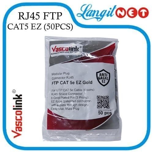 Vascolink GOLD EZ CONNECTOR RJ 45 FTP CAT 5 (ISI 50) ANTI FAIL VL ...