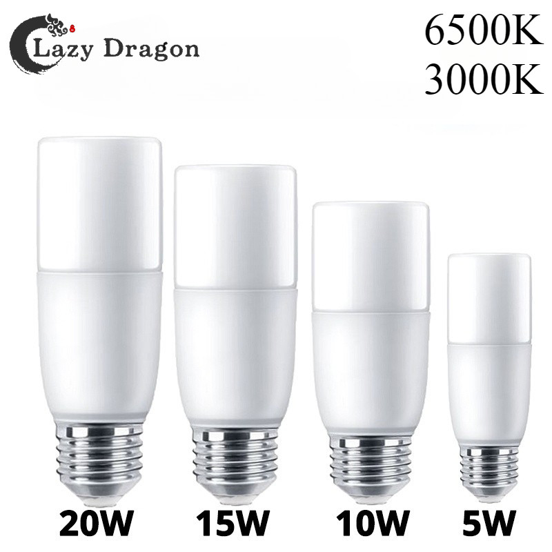 E27 LED Bulb 5W 10W 15W 20W 220V 6500K 3000K light Effect Light Bulb White Lampu Lighting Home ...