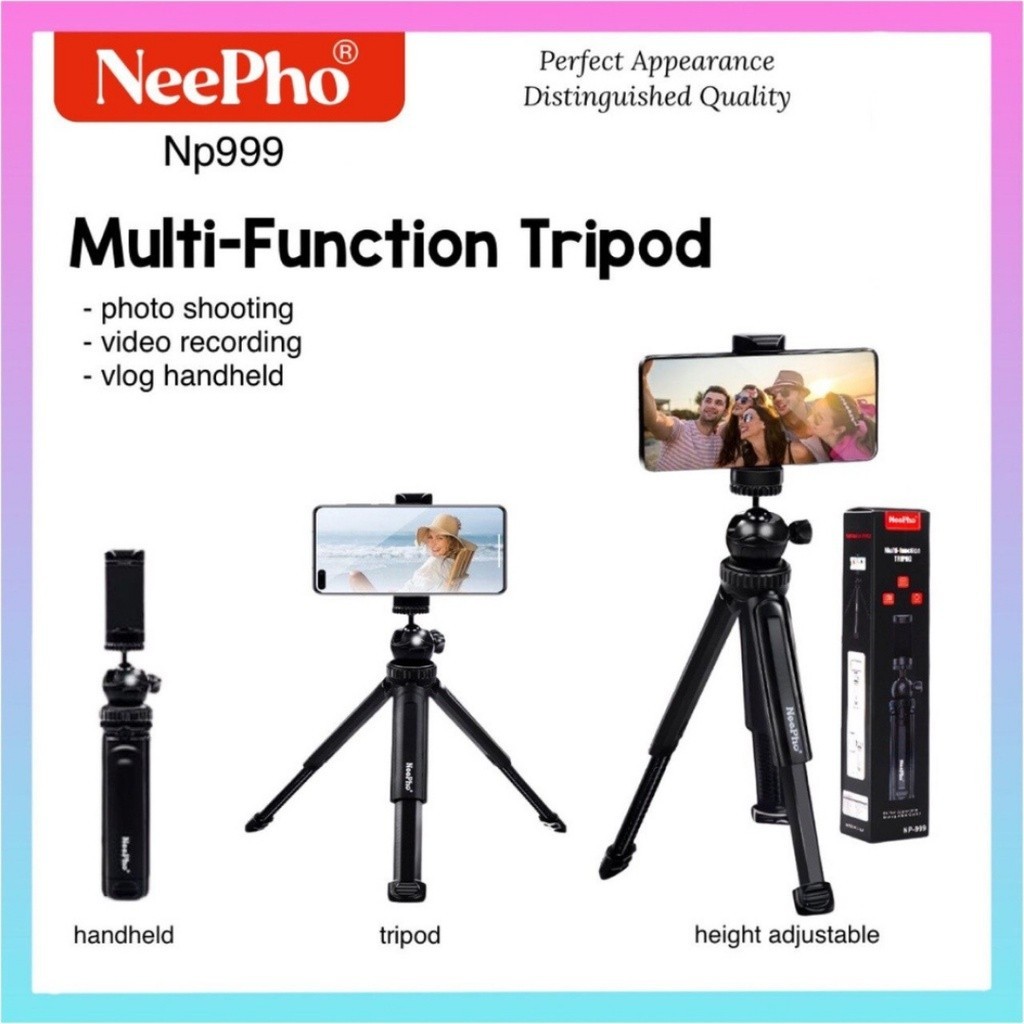 Professional Tripod 30-38cm Neepho Phone Camera Stand Premium Alloy ...