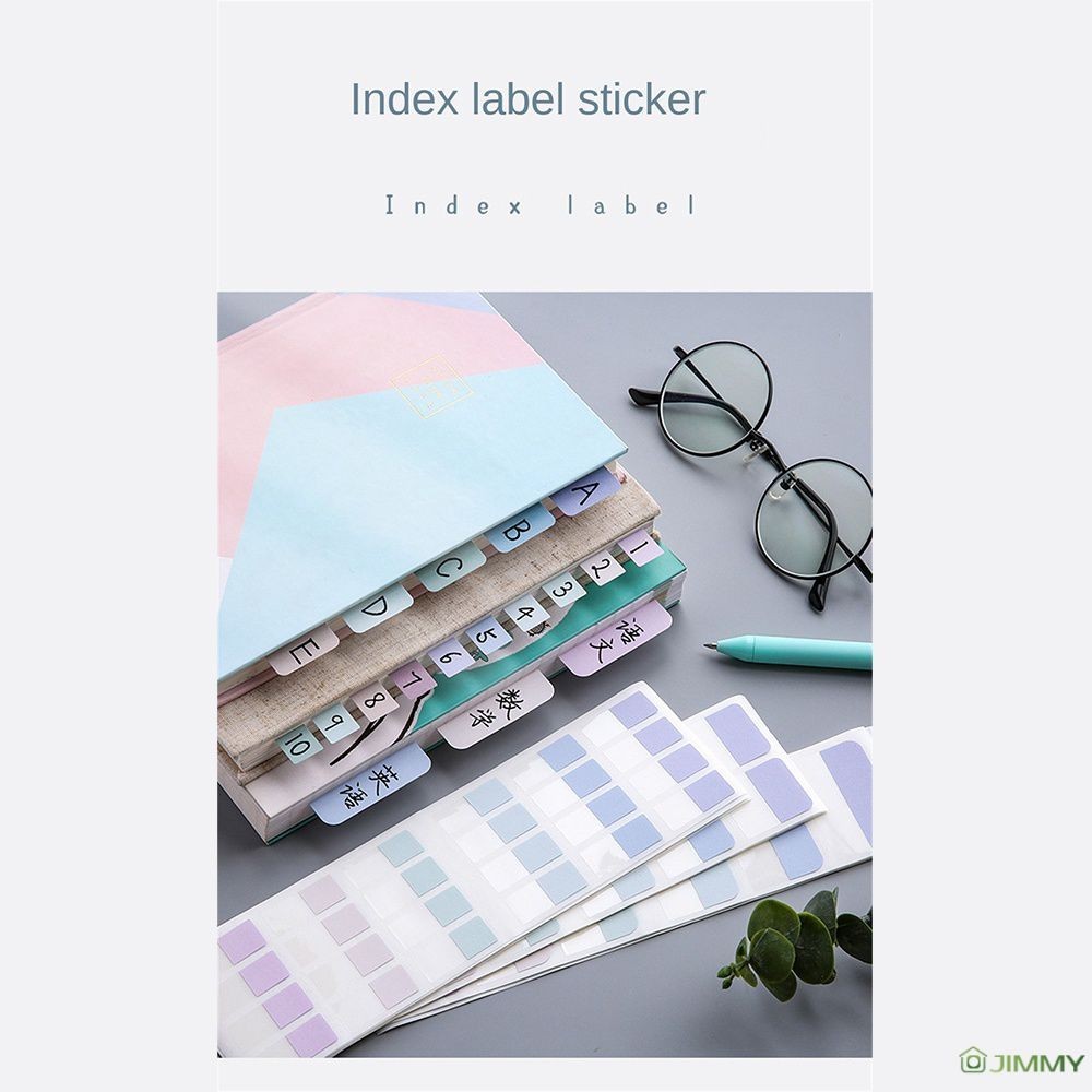 Index Patch Label Sticker Morandi Index Post Polychromatic Color ...