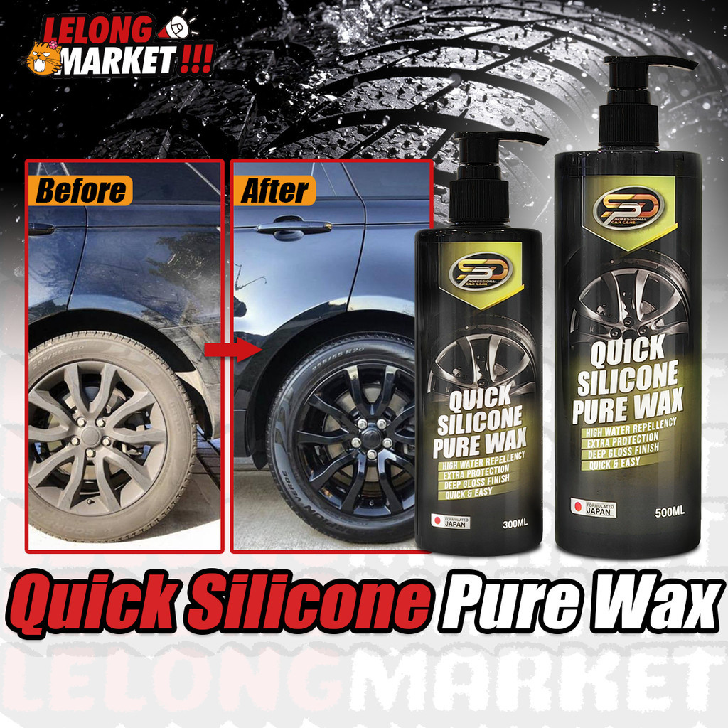SPD Japan Formula Pure Silicone Wax 300ML/500ML Tyre & Rim Shine ...
