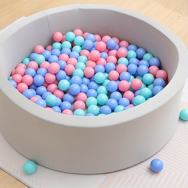 200pcs Macaron-colored Non-toxic BPA-free Soft Plastic Balls for Ball ...