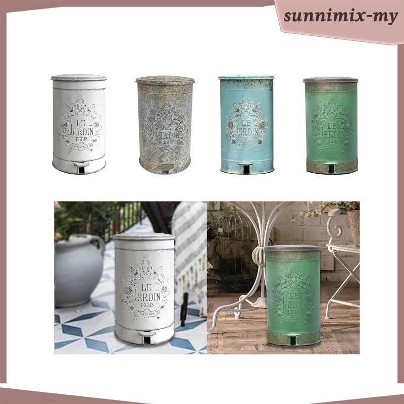 [SunnimixMY] Outdoor Trash Can Waste Bins Trash Bucket Creative Garbage ...