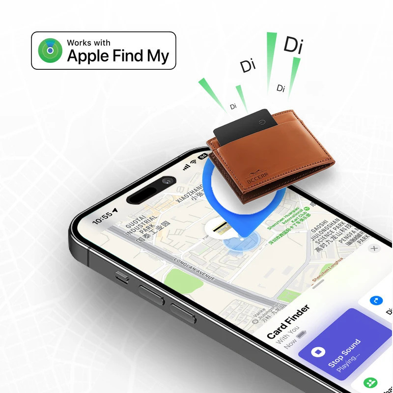 Smart Tracker card Finder wallet tracker for Apple Find My APP ITag ...