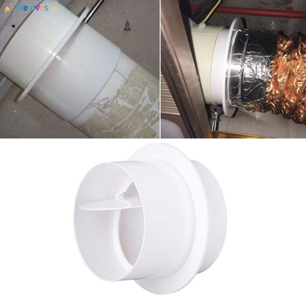 [weloves] PVC Fan Check Valve For Bathroom Kitchen Valve Round Pipe ...