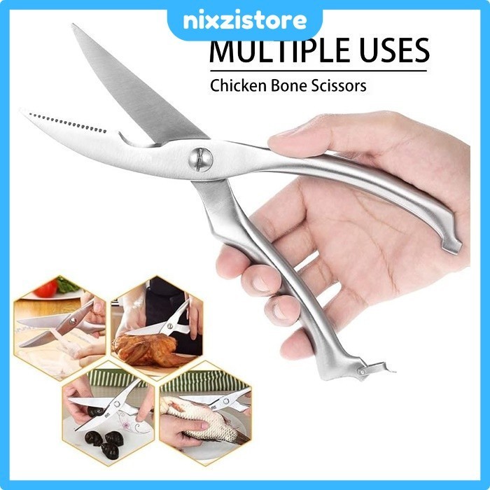 Kitchen Gadget Shear Fish Duck Poultry Scissor Chicken Bone Cutter Cook ...