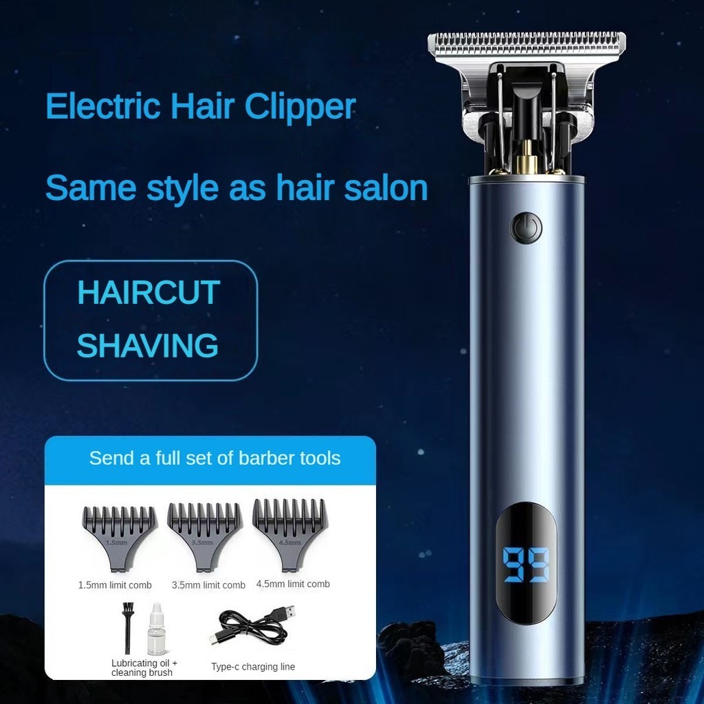 Rechargeable Digital Display Hair Trimmer Hair Salon Professional ...
