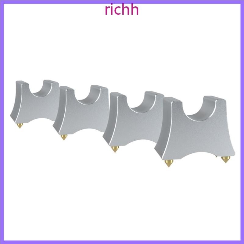 Richh 4pcs HiFi Cable Tray Stand Spikes Supporting Frame Durable Metal ...