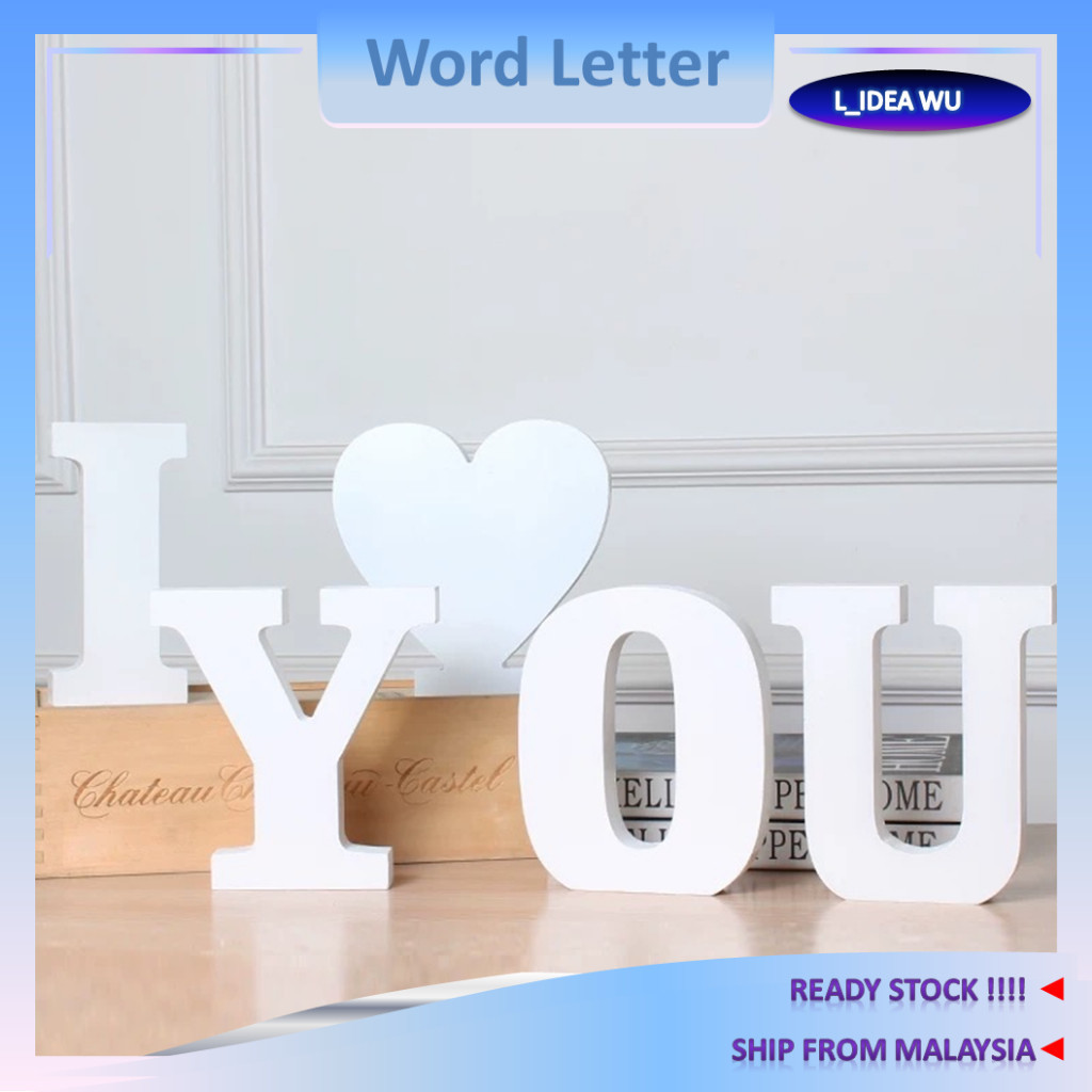 H18cm Waterproof Alphabet ABC Letter Box Huruf Hiasan Dinding Huruf ABC ...